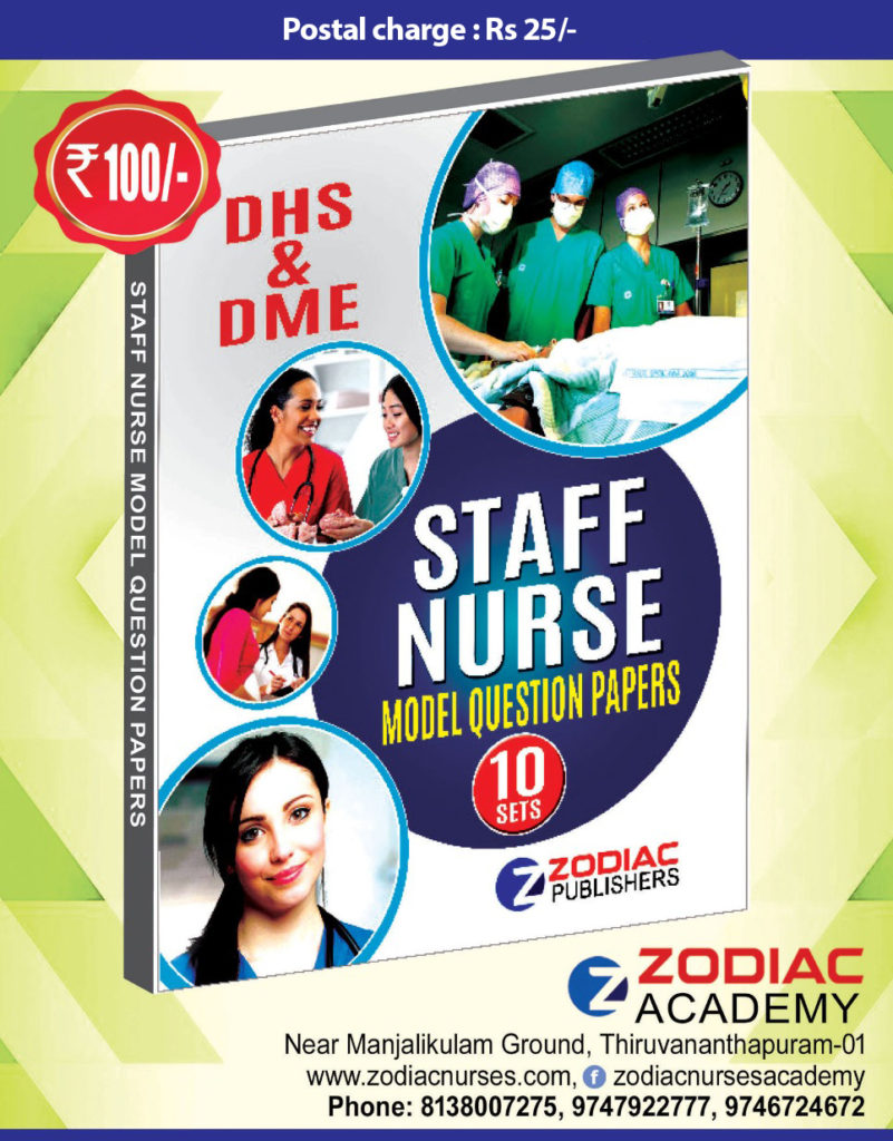 Staff Nurse Model Question Papers 10 Sets – Zodiac Publishers